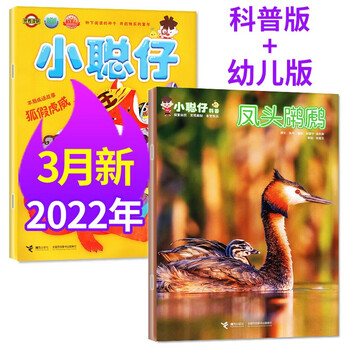 小聪仔（幼儿版+科普版）杂志2022年6月新 每月2本【多期可选】3-7岁幼儿益智兴趣智力开发低年级儿童科普百科自然期刊 幼儿版+科普版2022年3月 共2本