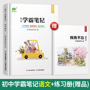可单买/2022学霸笔记初中全套9本语文数学英语物理化学生物历史地理初一二三七八九年级上下册通用总复习 初中语文