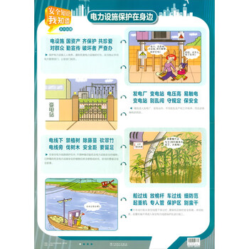 电力设施保护在身边挂图（套装共4本）