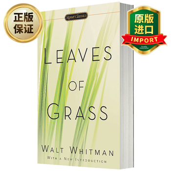 Leaves of Grass 草叶集 英文原版 英文版诗歌集 惠特曼浪漫主义诗集 Walt Whitman沃尔特\x26middot;惠特曼 进口英语文学书籍