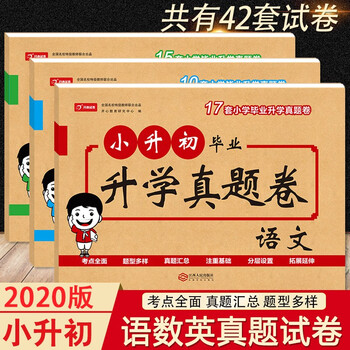 2020新版小升初重点学校毕业升学真题卷语文数学英语试卷六年级试卷全套必刷题名校冲刺总复习测模拟卷 语数英