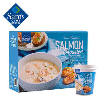 Sam's VIGOROUS MOUNTAINS 三文鱼奶油浓汤 1.32kg(220g*6) 速食【图片 价格 品牌 报价】-京东