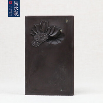 国家非遗 易水砚台《莲》厂家直销 礼品收藏砚 文房四宝 学生实用砚 天然老坑原石砚 端砚 款式1