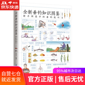 【正版图书】全新垂钓知识图鉴   垂钓技巧掌握实用手册，常用垂钓工具使用要点，常见对象鱼垂钓技巧 李木子 江苏凤