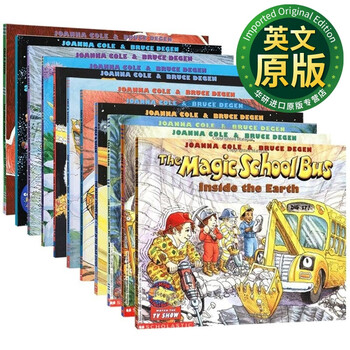 神奇校车系列 英语版绘本 第一辑11册套装 彩绘版 神奇的校巴 英文原版 The Magic School Bus 儿童科普读物图画书 桥梁章节书
