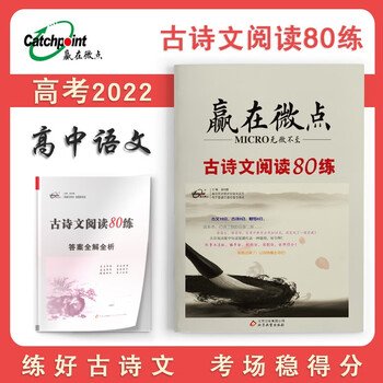 2022版赢在微点 高考必刷题语文古诗文阅读80练 80篇文言传记 语文