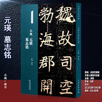 北魏元瑛墓志铭 名碑名帖经典 天津人民美术出版社 简体旁注