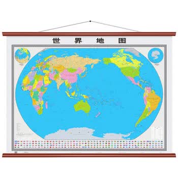 2019新版 世界地图 宽1.6米 高1.2米 防红木精品挂图 无拼接 办公/商务/教室高端世界挂图