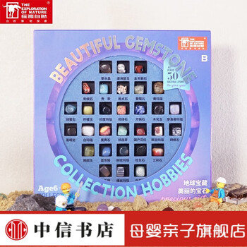 探秘自然 2021年新款美丽的宝石AB我的收藏地理挖掘寻宝了解自然培养 中信书店 美丽的宝石B(2021新款)