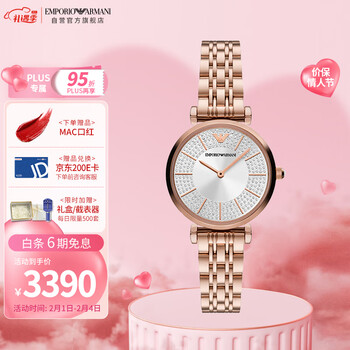 【安普里奥·阿玛尼AR11446】安普里奥·阿玛尼（Emporio Armani）手表女 满天星系列钢带石英时尚镶钻女士腕表情人节礼物 ...