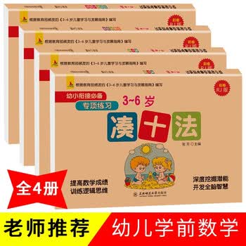 凑十法借十法加减法 幼小衔接 数学 练习册学前一日一练幼儿童破十法幼儿园大班幼升小算术题启蒙教材入学