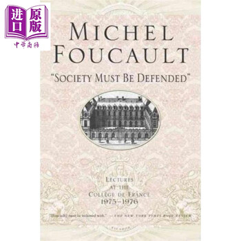 必须保卫社会：1975-1976 英文原版 Society Must Be Defended