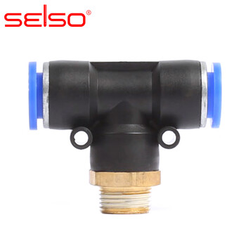 SEISO 气动快速插接头PB4-M5/T型三通正螺纹6-01/PB8-02/PB10-03全系列 PB10-02【插10mm管-2分外牙】 5只装【图片 价格 品牌 报价】-京东