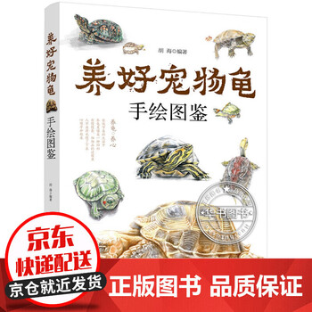 养好宠物龟手绘图鉴（手绘图解45种宠物龟的特点、生活习性、喂养方法） 正版