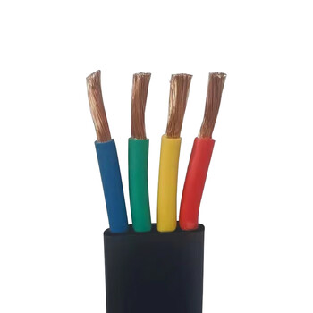 【番禺五羊YFFB-2G】番禺五羊 YFFB-2G 4*2.5平方扁平电缆线带钢丝随行拖链电缆 1米【行情 报价 价格 评测】-京东