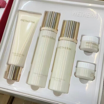 温碧泉 WETHERM初生奢宠礼盒送化妆包 重获胶原蛋白新生紧致抗皱淡纹保湿亮肤 温碧泉力透白臻选5件【图片 价格 品牌 报价】-京东