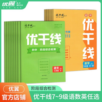 优干线测试卷七年级八年级九年级语文数学英语物理历史道德与法治初中上册下册全册人教北师大版沪科版沪粤版安徽版 物理【RJ人教版】 八年级下