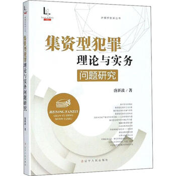集资型犯罪理论与实务问题研究 9787205096762 唐新波 辽宁人民出版社 全新正版