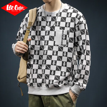 Lee Cooper高端卫衣男秋季新款圆领长袖T恤套头衫休闲男装上衣潮流男士衣服 252浅灰色 XL码【图片 价格 品牌 报价】-京东