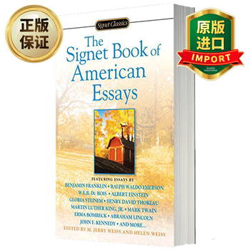 The Signet Book of American Essays 美国经典短文集 英文原版书 全英文版小说进口英语书籍