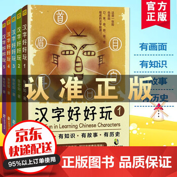 汉字好好玩 全套5册 张宏如 汉字脸谱 汉字知识故事历史汉字画汉字听写大会说文解字汉字起
