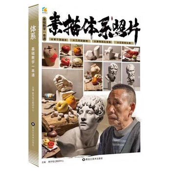 素描体系照片基础教学一本通 2020教学笔记单体组合石膏几何体静物石膏像人物头像照片素材写生美术高考