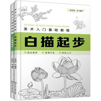 美术入门基础教程：白描、工笔画（套装2册）
