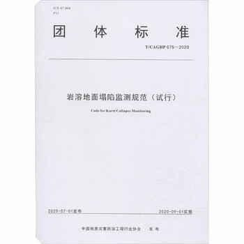 岩溶地面塌陷监测规范(试行) T/CAGHP 075-2020