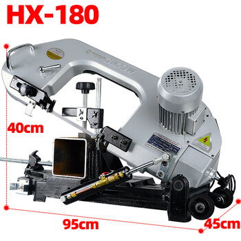 精帮手小型多功能带锯机切角锯木工金属不锈钢45度便携式台式三相切割机 斜角正角多功能式HX180型【图片 价格 品牌 报价】-京东