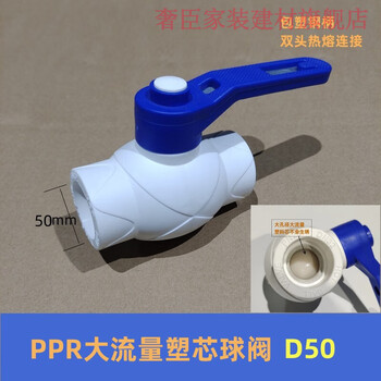 乐贝净4分20ppr球阀6分25双头活接全塑内丝自来水管配件开关1寸热熔阀门 PPR大流量塑芯球阀D50【图片 价格 品牌 报价】-京东