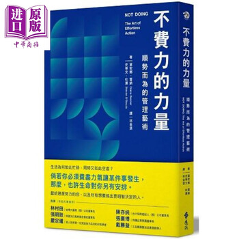 不费力的力量：顺势而为的管理艺术 港台原版 黛安娜.雷纳 史蒂文.杜泽 远流出版 管理