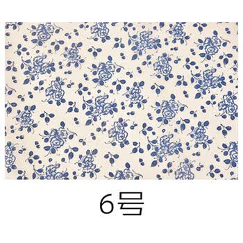 水流星陶艺工具釉下青花贴陶贴花纸贴花图青花贴花纸高温贴釉下贴 6号釉下花纸