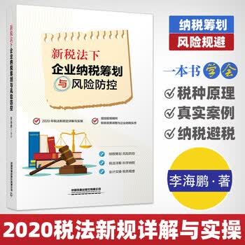 2021年新税法下企业纳税筹划与风险防控 李海鹏 公司税务筹划操作实务实操教程书籍增值税计算税务会计