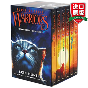 英文原版 猫武士三部曲 Warriors Power of Three 6册盒装