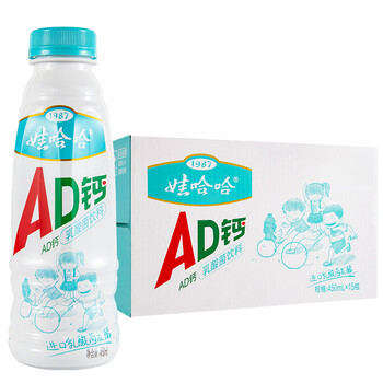 【娃哈哈AD钙乳酸菌饮料450ml*15瓶】娃哈哈AD钙乳酸菌饮料450ml*15瓶 整箱装【行情 报价 价格 评测】-京东