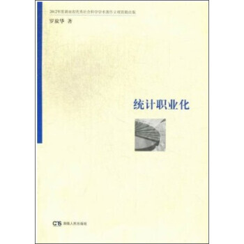 统计职业化 罗放华 湖南人民出版社