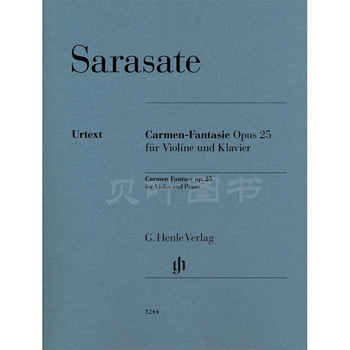 萨拉萨蒂 卡门幻想曲op 25 小提琴和钢琴 Sarasate Carmen-Fantasie