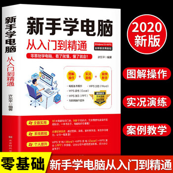 新手学电脑从入门到精通 图解操作 实况演练 案例教学 学电脑基础入门教程书Windows10+WPS