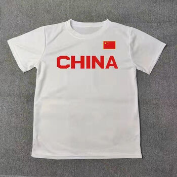 VKNK中国国家队China国旗田径体育生运动训练服男跑步篮球速干短袖T恤 白色速干短袖- CHN L【图片 价格 品牌 报价】-京东