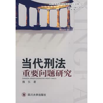 当代刑法重要问题研究 魏东【正版图书】