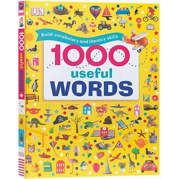 英文原版 DK词典 1000 Useful Words 常用英语1000词汇量积累 精装 儿童阅读写作技能提升书 插图字典词典