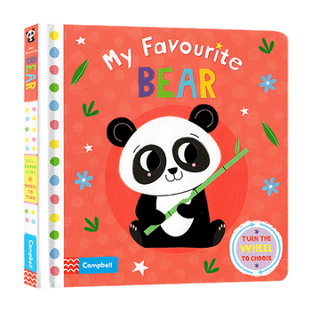 我喜欢的熊 My Favourite Bear 英文原版幼儿英语启蒙认知 纸板翻翻书 亲子互动进口学习书籍