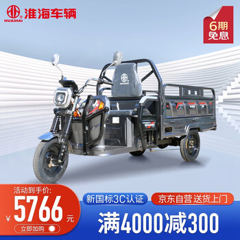 【淮海HH1500DZH-10】淮海电动三轮车天豹150货车拉货载重载货电瓶车 1200w裸车（无电池）【行情 报价 价格 评测】-京东