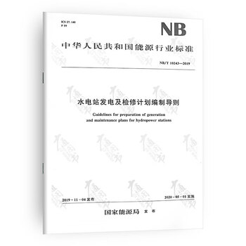 NB/T 10243-2019水电站发电及检修计划编制导则