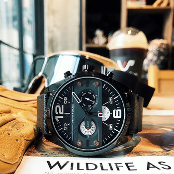 MINIFOCUS福克斯手表男潮时尚防水星期日历学生进口机芯石英腕表男 MF0068G MF0068G 02黑壳白字黑皮带【图片 价格 品牌 ...