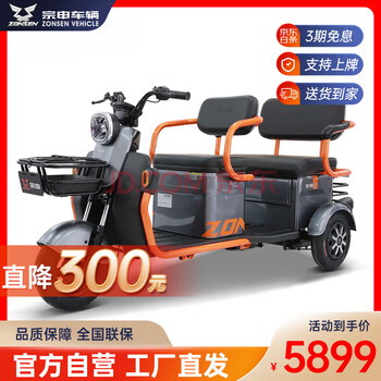 【宗申ZS1200DZK-4】宗申电动三轮车家用男女小型接送孩子电瓶车老人轻便代步休闲车 悦可P【行情 报价 价格 评测】-京东