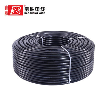 【宝胜60227 IEC 53(RVV) 300/500V 0.75-2.5(2-5芯，圆形）】宝胜 阻燃RVV铜芯护套线 3芯三芯室外软护套 ...