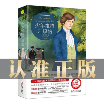 【一元特价专区】少年维特之烦恼 语文书籍丛书/推荐读物名师导读版书籍/江西美术出版社正版/中小学生的课外文学名著图书