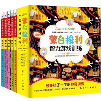 蒙台梭利早教全书智力游戏训练全套5册 0-6岁儿童早教全书培养宝宝专注力训练