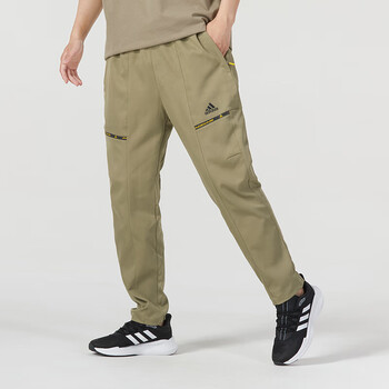 阿迪达斯 （adidas）男装夏季新款户外健身跑步训练运动裤透气宽松舒适休闲收口长裤 H40209 橄榄色 S【图片 价格 品牌 报价】-京东